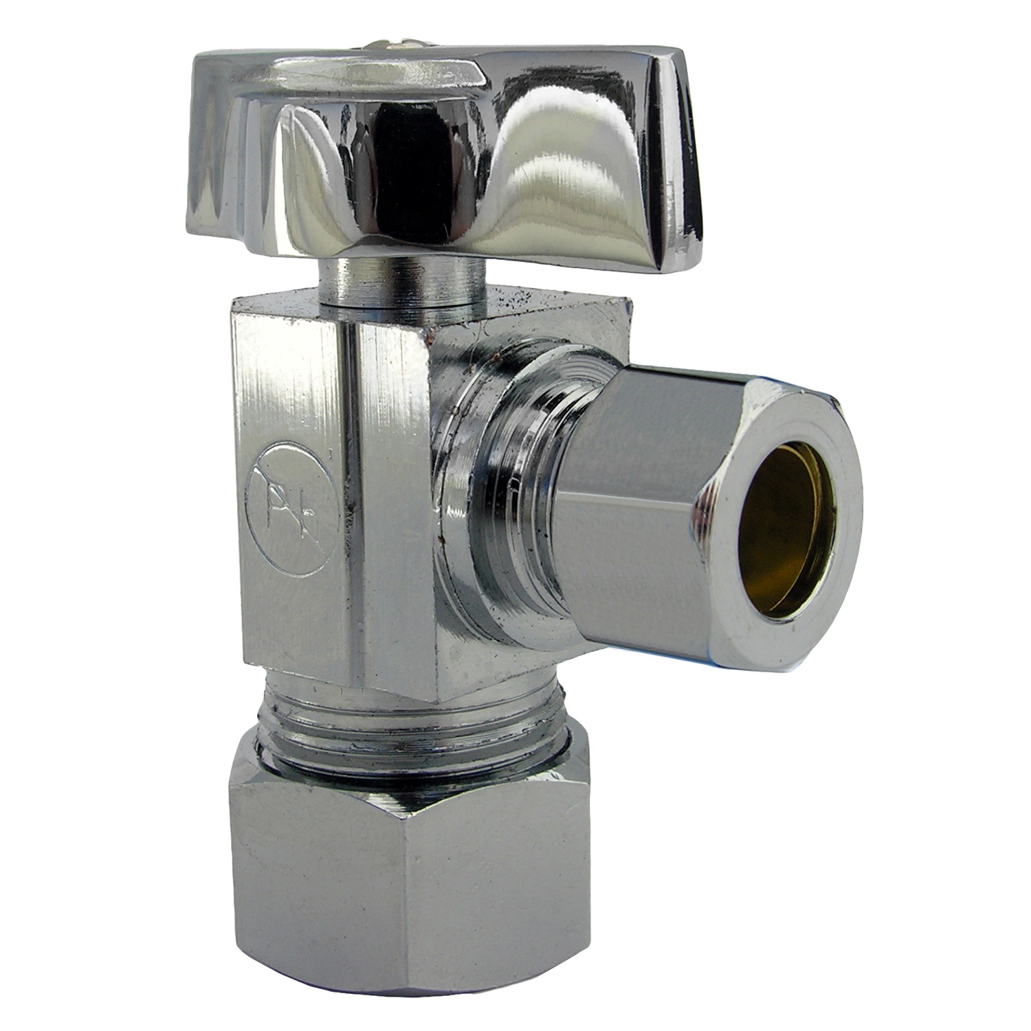Lasco 06-9211 Angle Stop Valve, 5/8 x 3/8 in Connection, Compression x ...