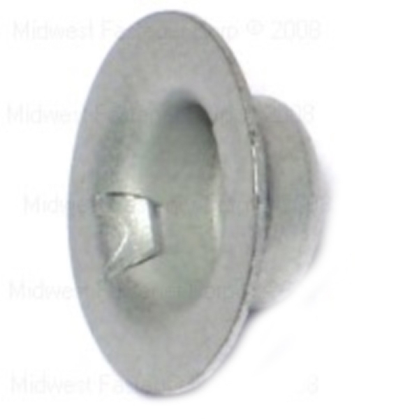 80644 Push Nut, Steel, Zinc, 16/PK
