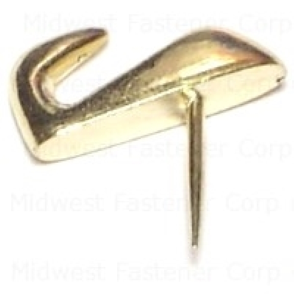 24555 Specialty Push Pin Hanger, 10 lb, Brass