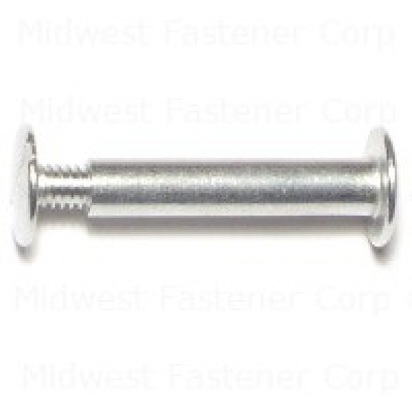 86161 Screw Post, 1 in L, Aluminum, Slotted Drive,
