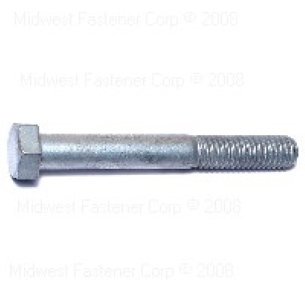05385 Hex Bolt, 3/8-16 Thread, 3 in OAL, 2 Grade,