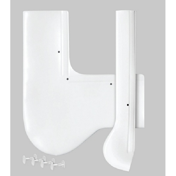 Proflo PFSCPT1SWH P-Trap and Supply Cover, Plastic, White