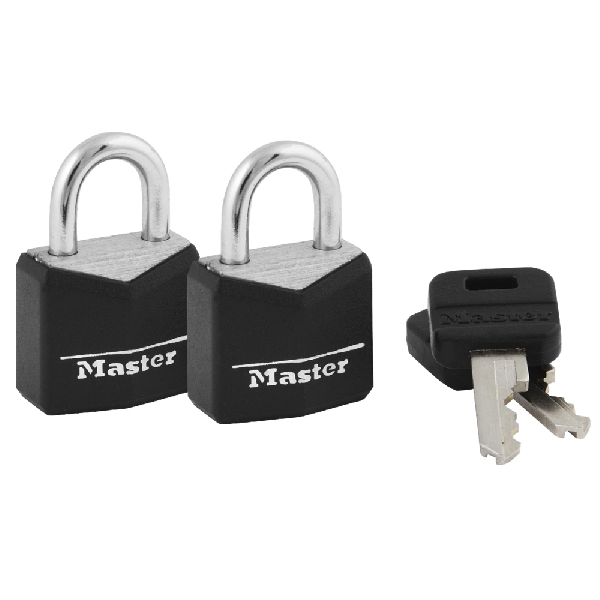 Master Lock 121T Solid Padlock, Different Key, 5/32 in Dia Shackle ...