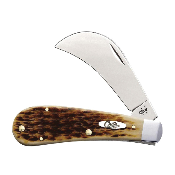 Hawkbill Pruner Knife, 3.02 in L Blade, Stainless Steel B...