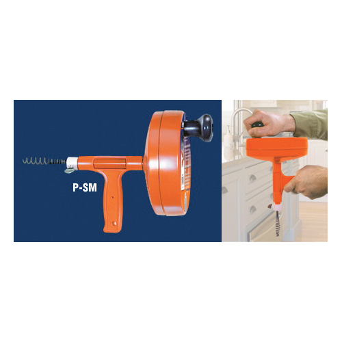 General Pipe Cleaners 25SM Spin-Thru Drum Auger, 25 ft L ...