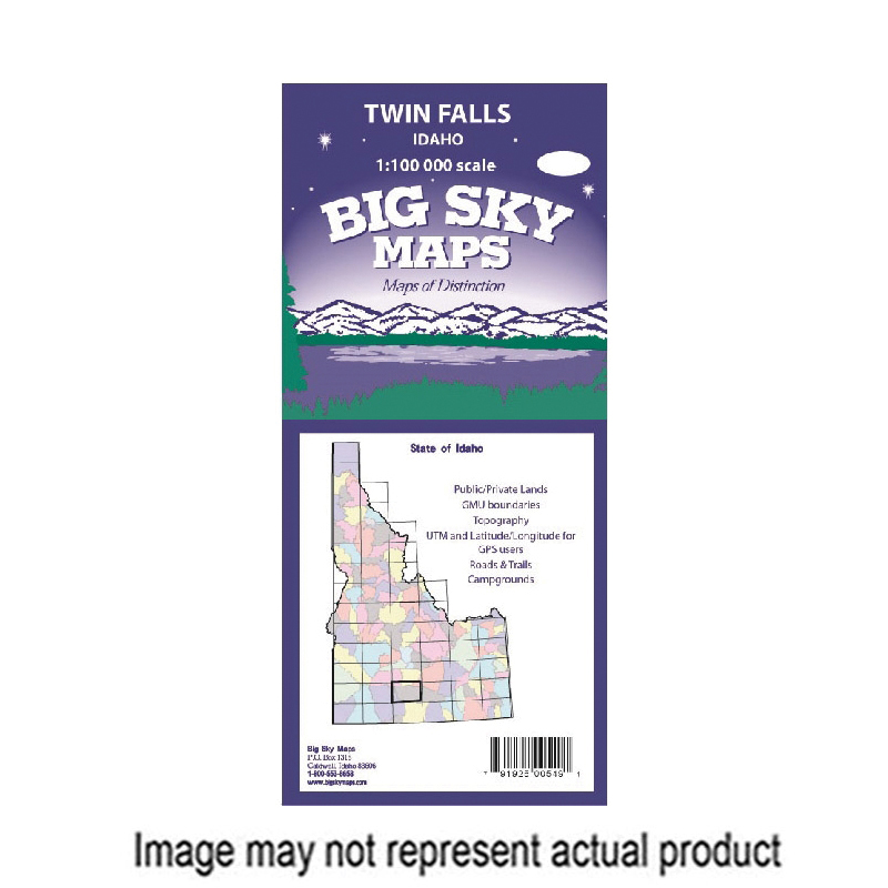 BIG SKY MAPS TWIN FALLS QUADRANGLE D B Supply big-sky-maps-twin-falls-quadrangle-d-b-supply