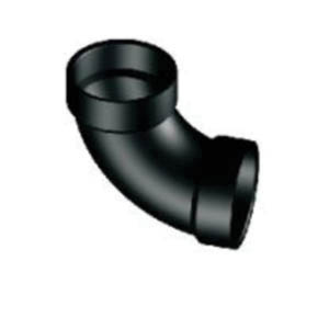 Lesso LN300-030 Long Turn Pipe Elbow, 3 in, Hub, 90 deg Angle, ABS
