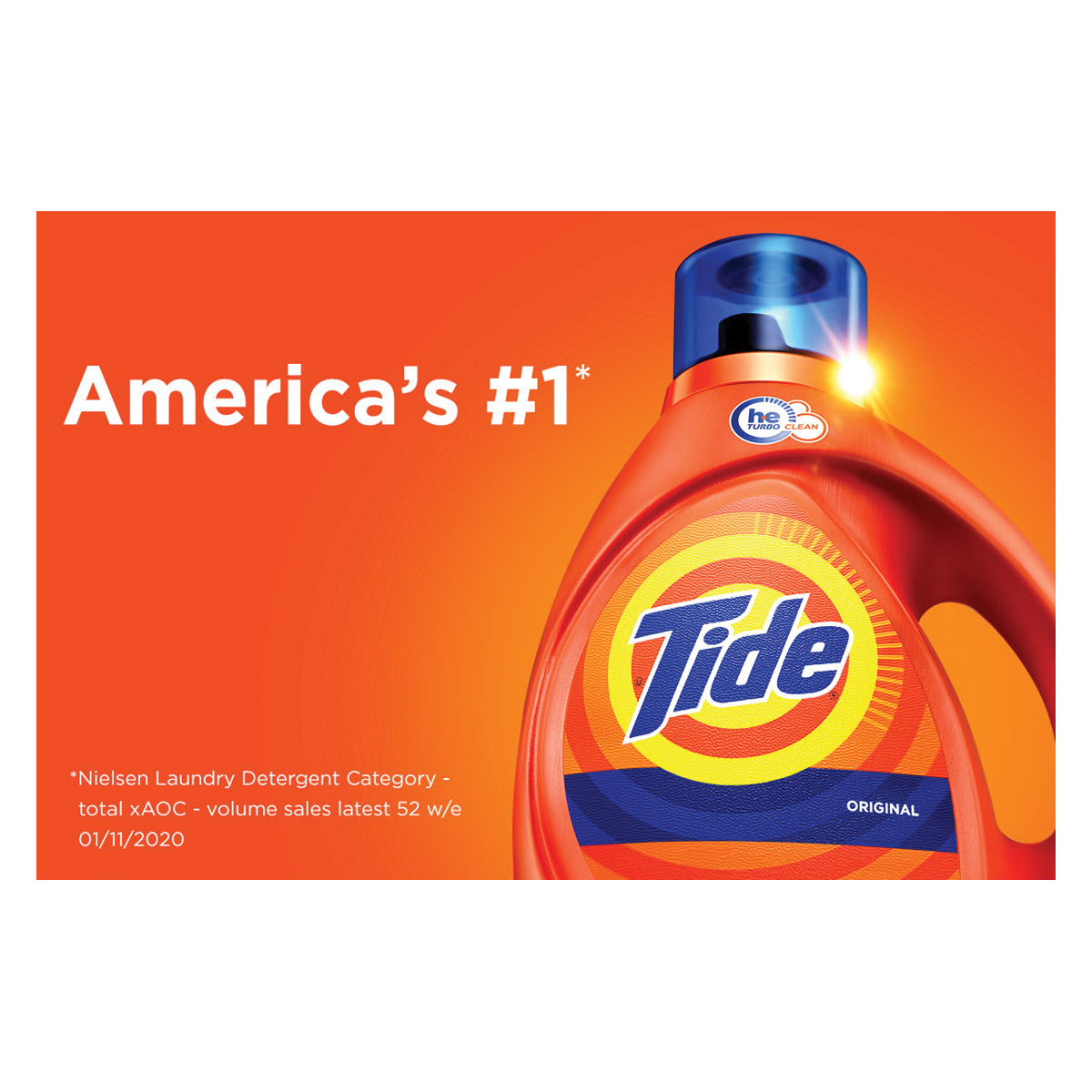 Tide 40217 Laundry Detergent, 92 oz Bottle, Liquid, Origi...