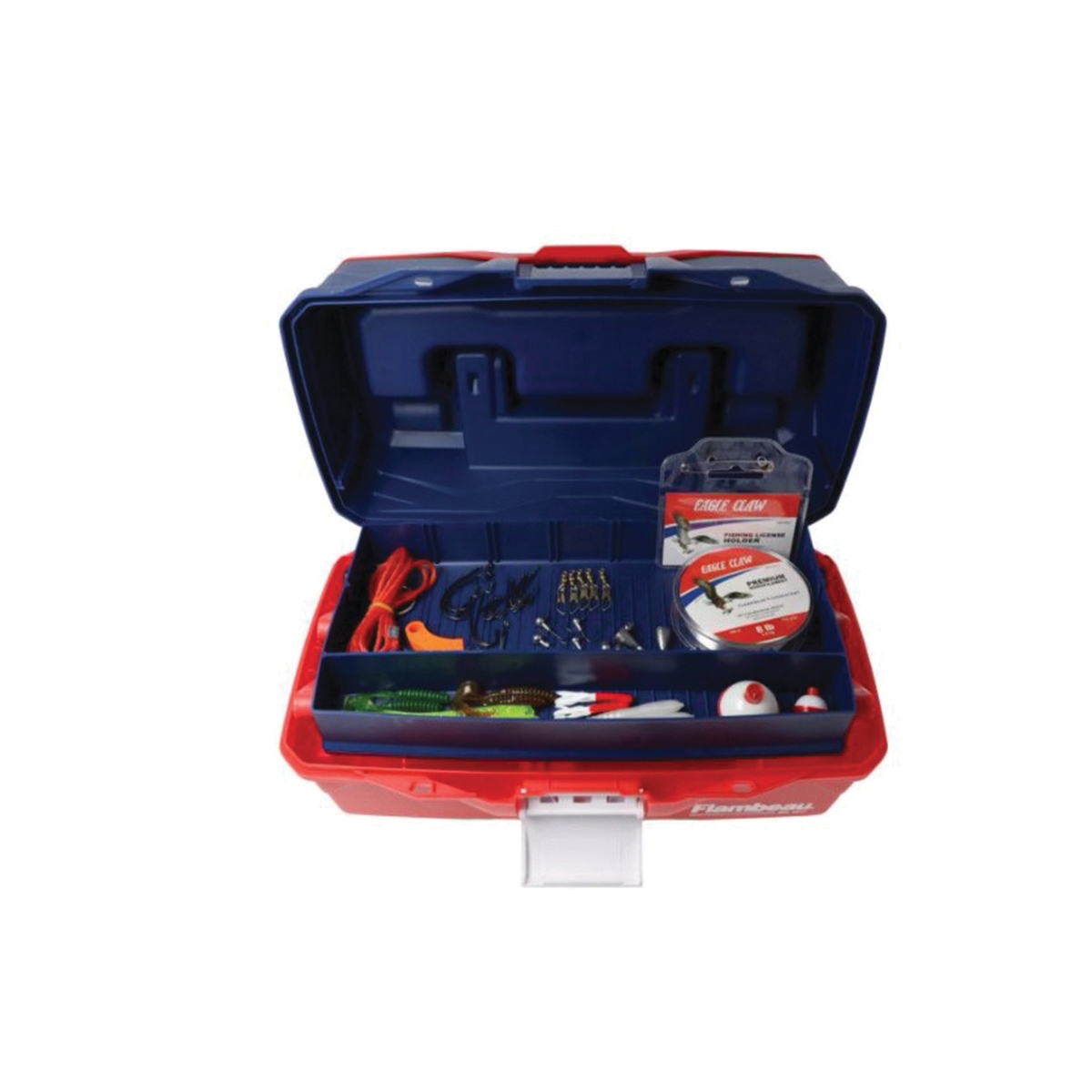 EAGLE CLAW KTKLBXFW-D Go Fish Extreme Value Tackle Box Ki...
