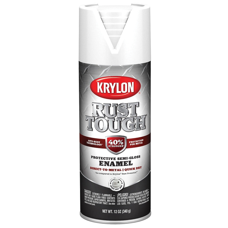Krylon Rust Tough K09266008 Enamel Spray Paint, Semi-Glos...
