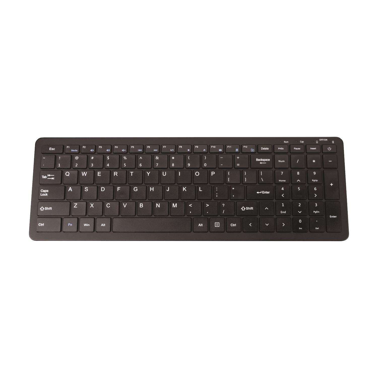 Home Plus HP-FULLKYBD Wireless Keyboard, Wireless, Black