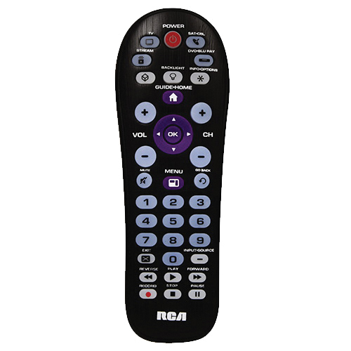RCR414BHE1 Universal Remote Control, Black