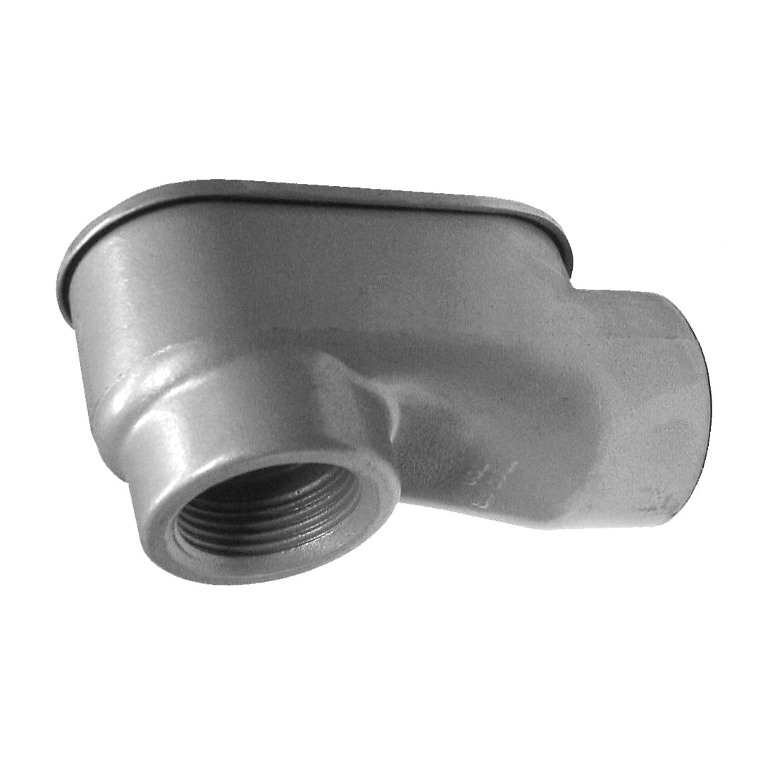 BWF 501V Service Entrance Elbow, 3/4 in Hub, Threaded, Aluminum, Gray ...