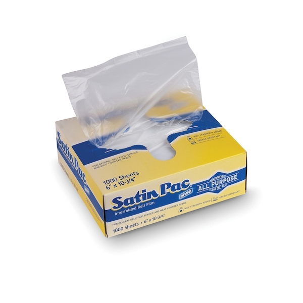 Dixie Satin-Pac GPCS-6 Deli Film Wrap, HDPE, Clear