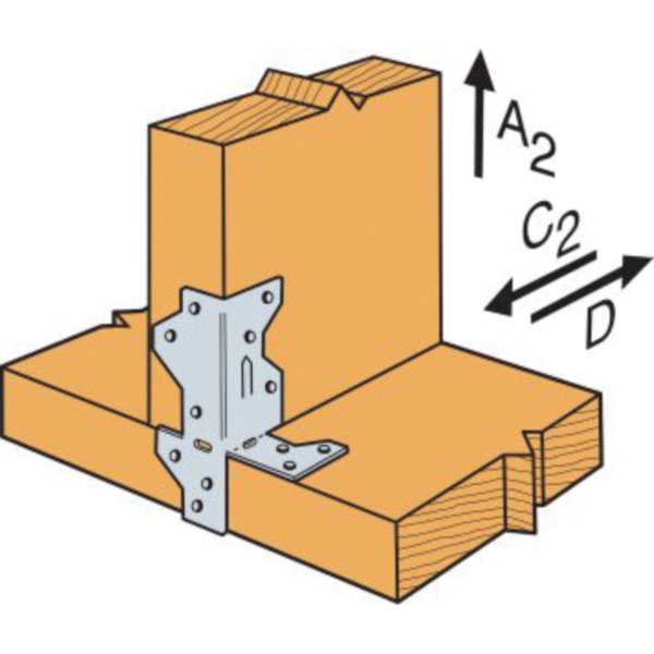 Simpson Strong-Tie A35 Framing Angle, 1-7/16 in W, 4-1/2 ...