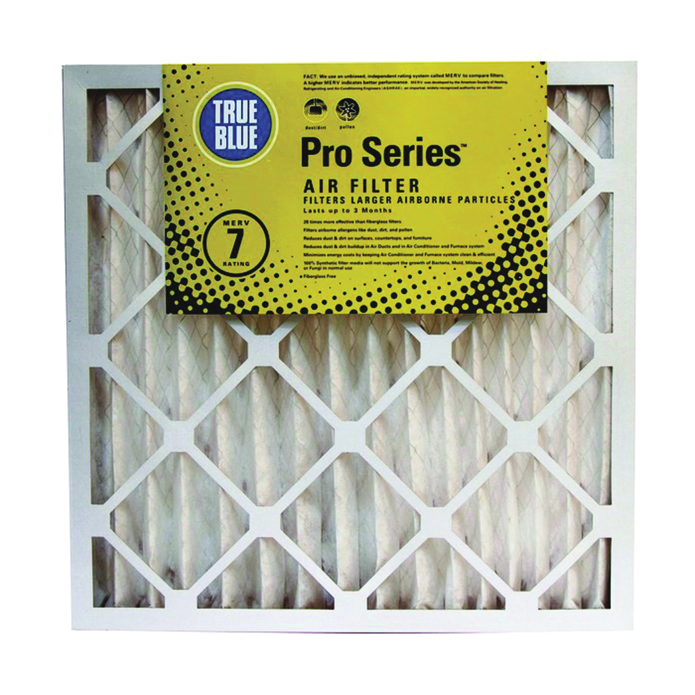 True Blue 220254 Air Filter 20 in L 25 in W 7 MERV Ca