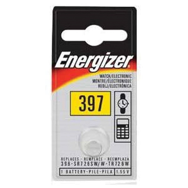 Energizer 397BPZ Battery, 1.5 V Battery, 31 mAh, 397 Battery, Silver Oxide