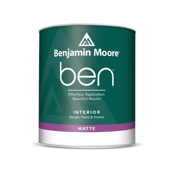 Benjamin Moore ben Interior Paint, Flat Sheen, Pastel, 1 ...