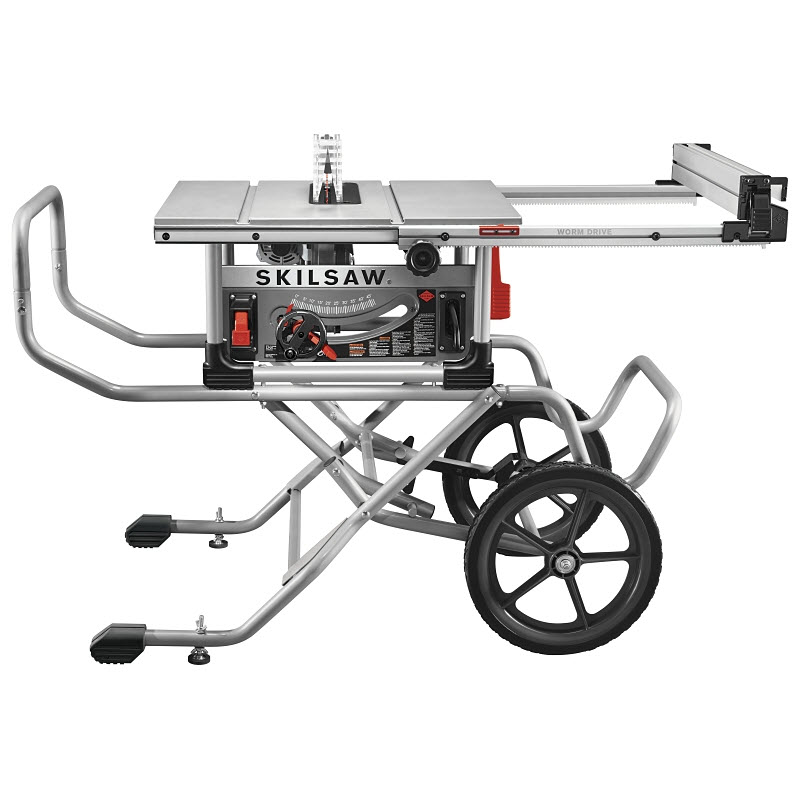 SKILSAW Corded Table Saw 10 in. Blade with Stand Worm