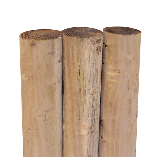 6 in Dia x 10 ft Pressure-Treated Doug Fir Post, Landscap...