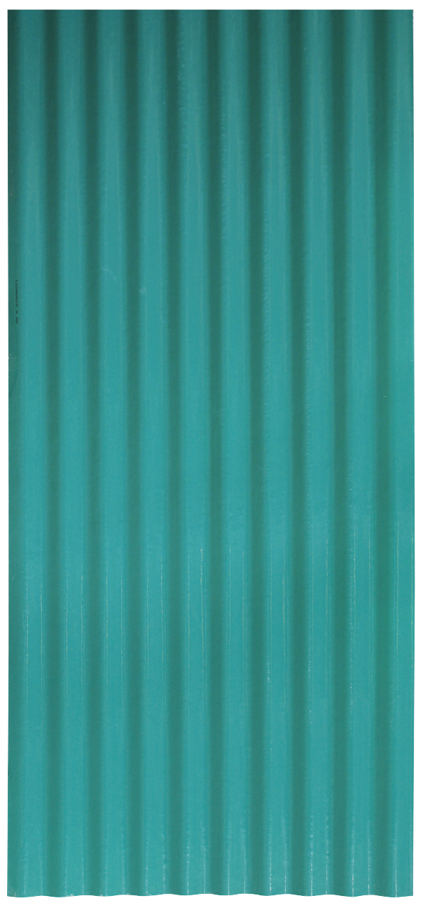 Corrugated Fiberglass Panel, 26 in x 8 ft, Green | Heavy ...