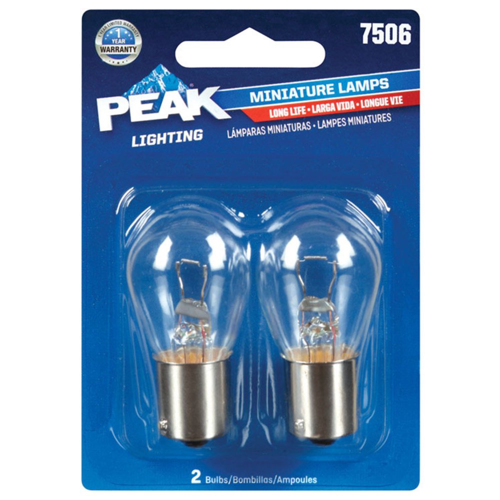 7506LL-BPP Miniature Automotive Bulb, 460 Lumens,
