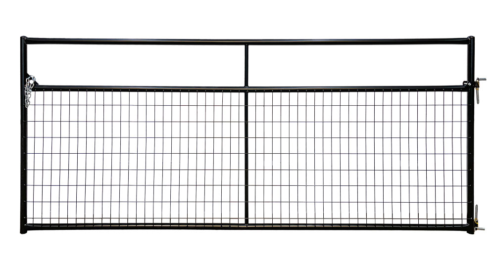 RWG12BK Wire-Filled Economy Gate, 12 ft W Gate,