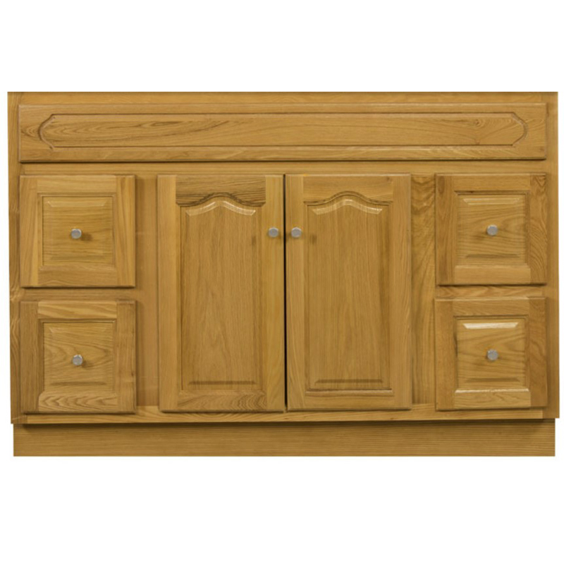 48-In. x 21-In. Cascade Oak Raised Panel 2-Door/4-Drawer ...
