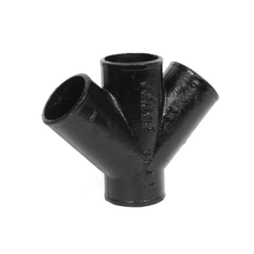 4 inch No-Hub Cast Iron Double Wye, ASTM 888 | Buy No Hub Wyes & More ...