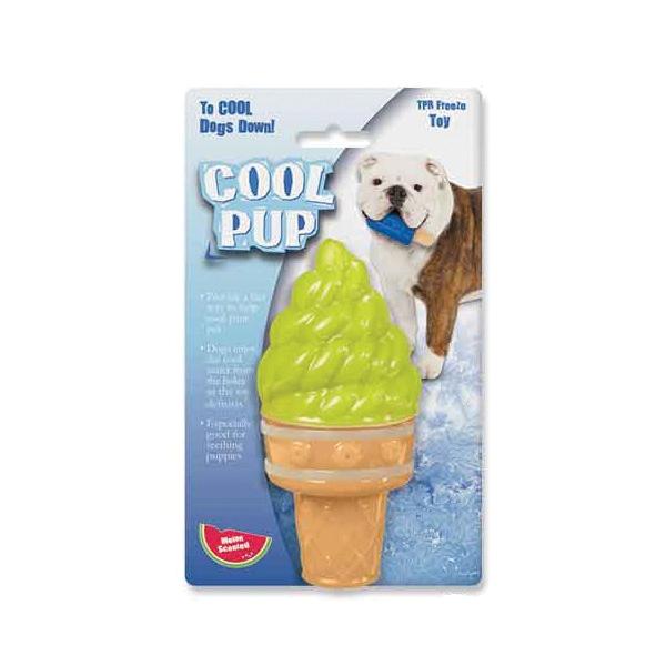 Dog Toy, Ice Cream Cone Toy, L, TPR, Green | Cool Pup