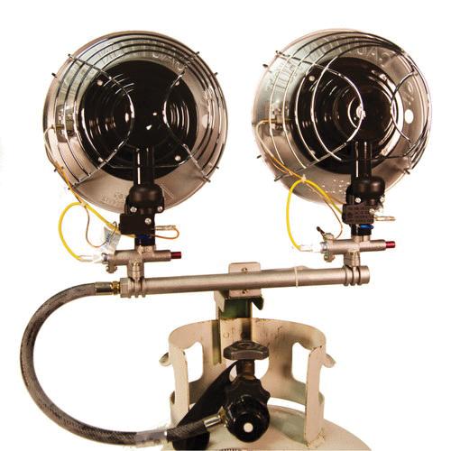 Double-Burner Tank Top Heater, 30000 Btu, Propane Fuel, M...
