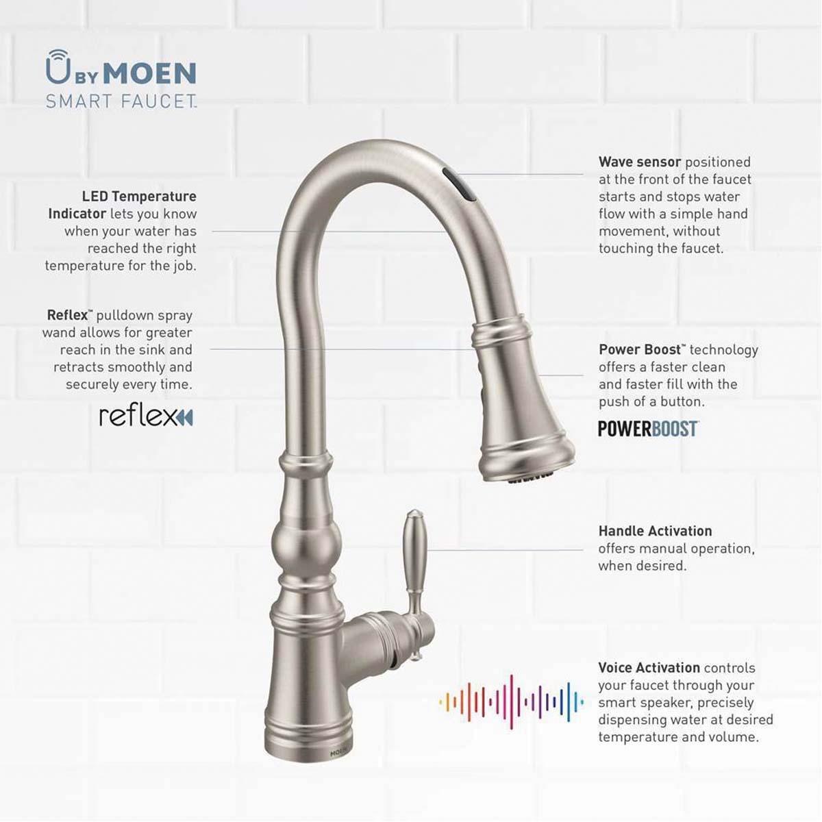 MOEN® S73004EVBG 10220661 | PDI Kitchen, Bath & Lighting