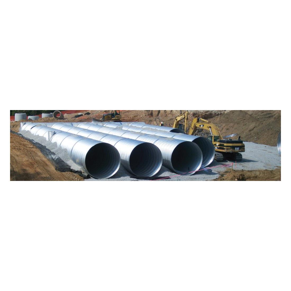 Corrugated Pipe, 30 in Nominal Pipe, 20 ft, Steel