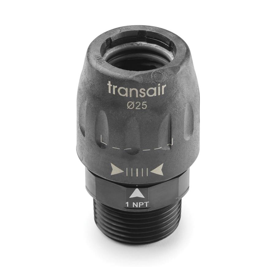 Transair 6605 25 35 1 NPT Male Threaded Connector