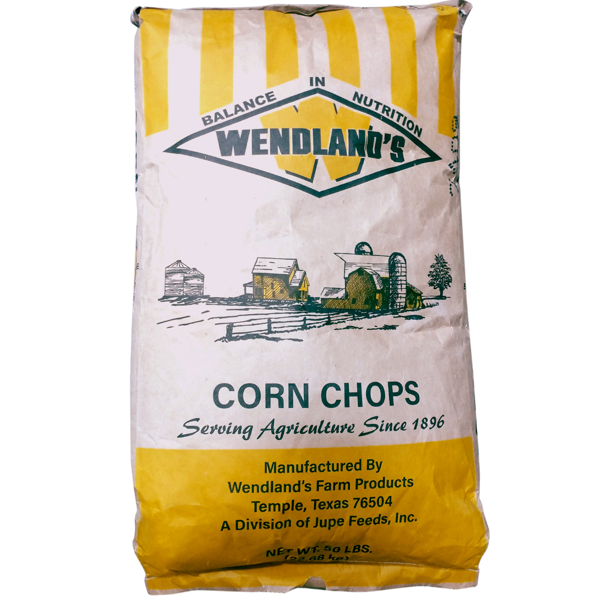WENDLAND'S FEED 2718 Cracked Corn, Grain Feed, 50 lb