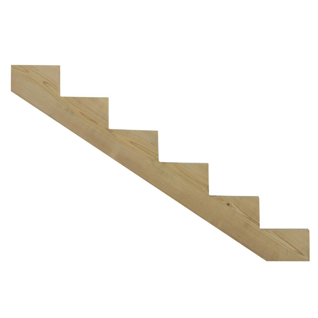 YellaWood 6-Step, Stair Stringer, 78 in L, 11-1/4 in W, W...