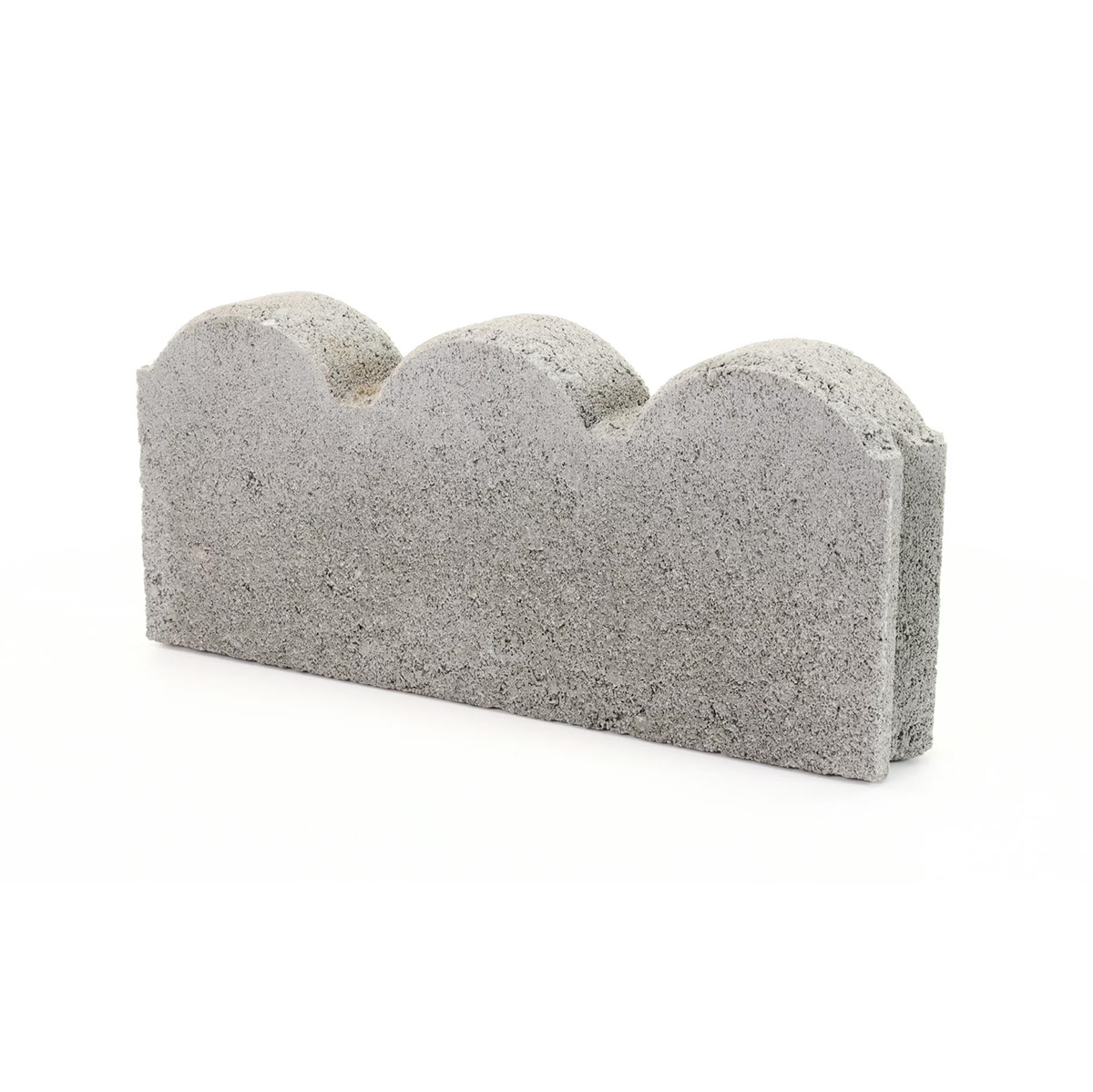 Pavestone 74800 Scallop Edger, 12 in L, 5-1/4 in H, Strai...