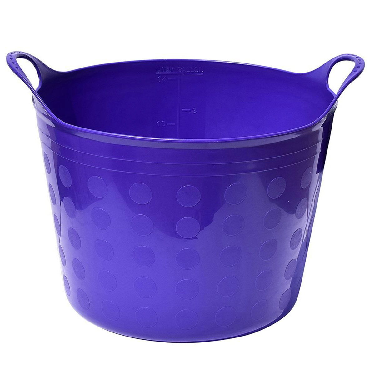 Tuff Tubs F12-PR Flex Tub, 12 gal, Plastic, Purple