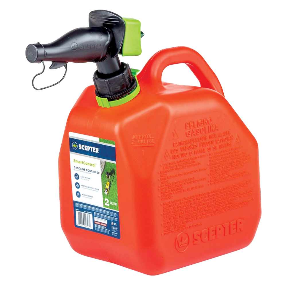 Scepter 07378 Gas Can, 2.5 gal Capacity, Polyethylene, Re...