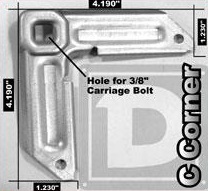 DUCTMATE® 10001 DUCTDMCORNER35GALV | Noble
